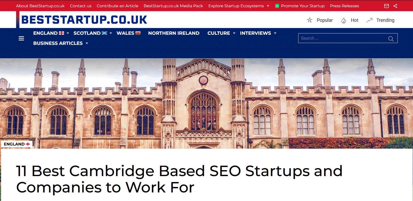 We are Top Cambridge SEO Startups - 2026 - (May -2026) - Woo Digital 360
